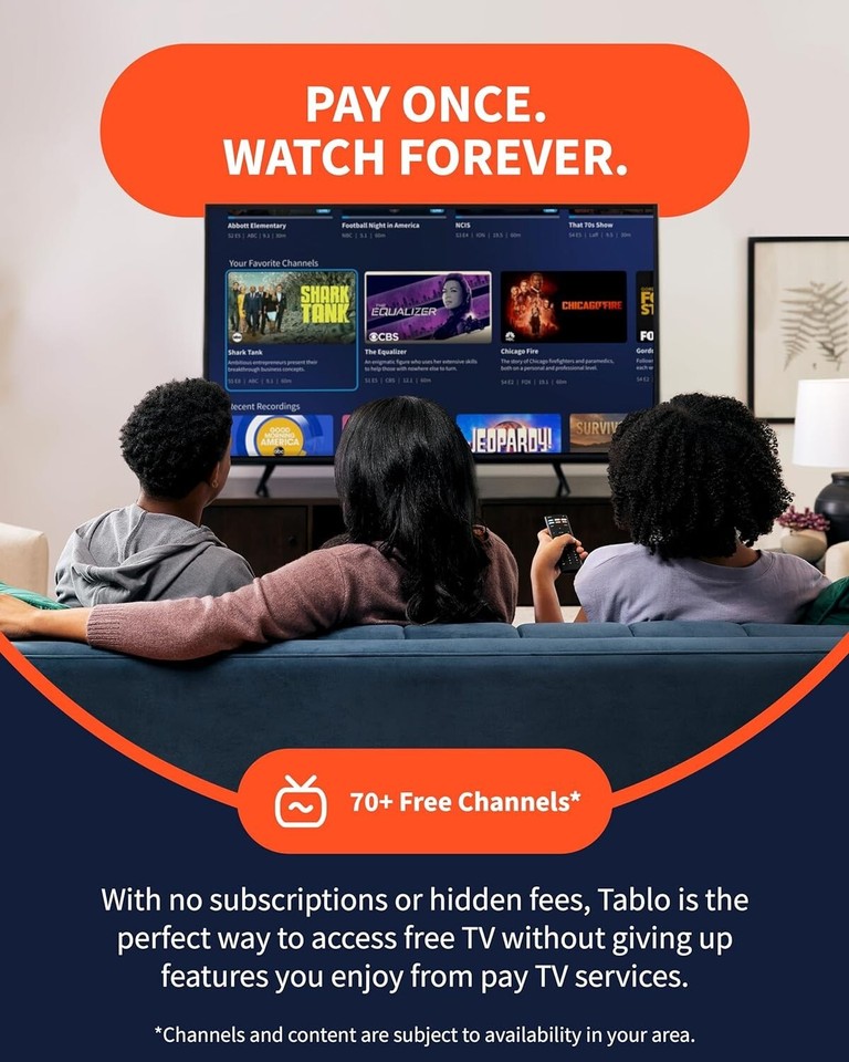 Advanced Tablo 4th Gen OTA DVR: 2-Tuner, 50+ Hour Storage, USB ...