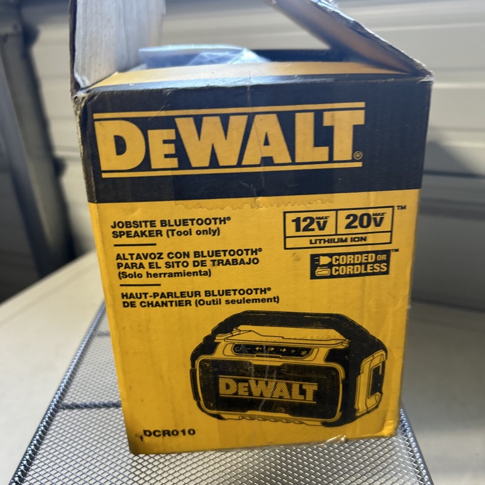 DEWALT DCR010 20-Volt Max Bluetooth Speaker-opened Box 885911668408| eBay