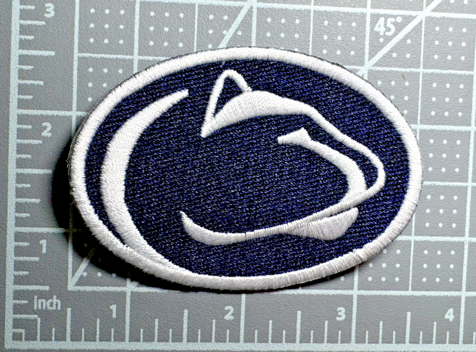 (2) Lot Penn State Nittany Lions NCAA Logo Embroidered 3in Iron / Sew ...