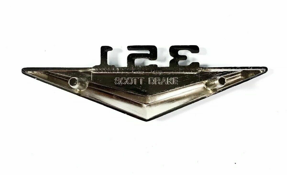 Pair Chrome 351 V8 Fender Emblems w/ Clips For 1964-1966 Ford Mustang ...