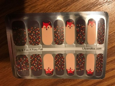 Lily And Fox Nail Polish Strips 16ct. A foxy fall | eBay