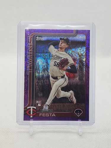 2025 Topps Series One David Festa RC Purple Mini Diamond /250 | eBay