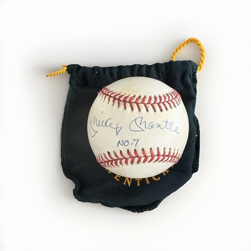 MICKEY MANTLE NO. 7 UPPER DECKER AUTOGRAPHED BASEBALL WITH COA. | eBay