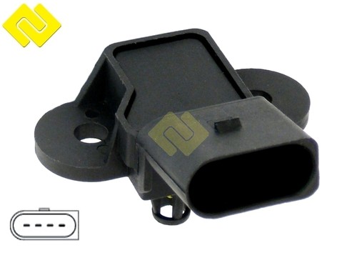 P00164 INTAKE MANIFOLD PRESSURE SENSOR T-MAP ,VAG 0261230031 ...