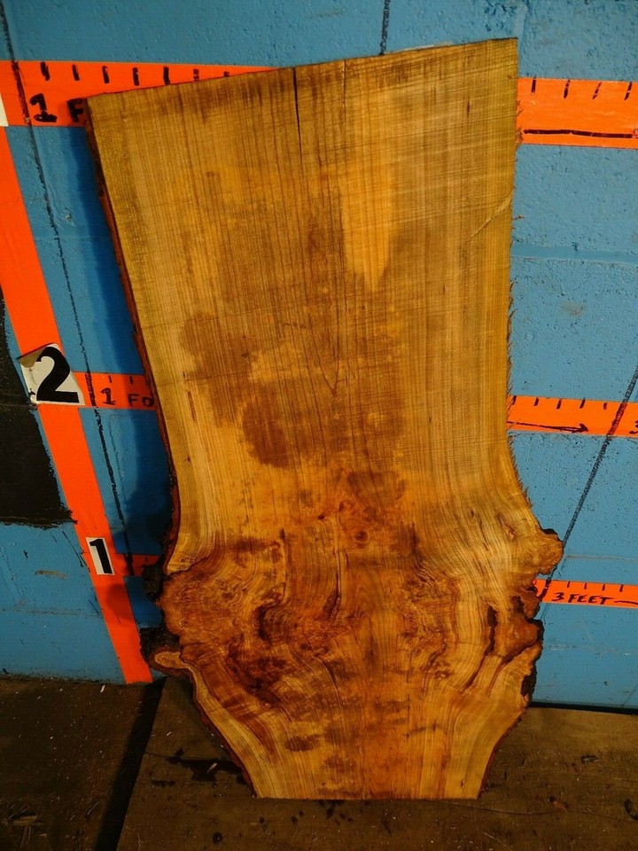 #A717 15/16" THICK cherry burl live edge slab table top shelf bench | eBay