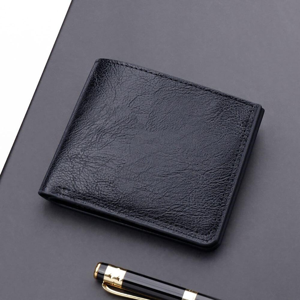 Leather Cash Long Wallet Envelope Zipper Pouch - Money Holder for Men ...