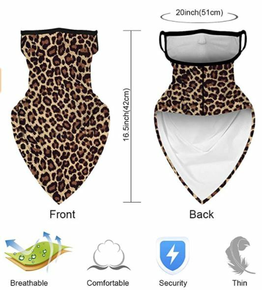 Face Mask Bandana Reusable Washable Cover Neck Gaiter Neckerchief with ...