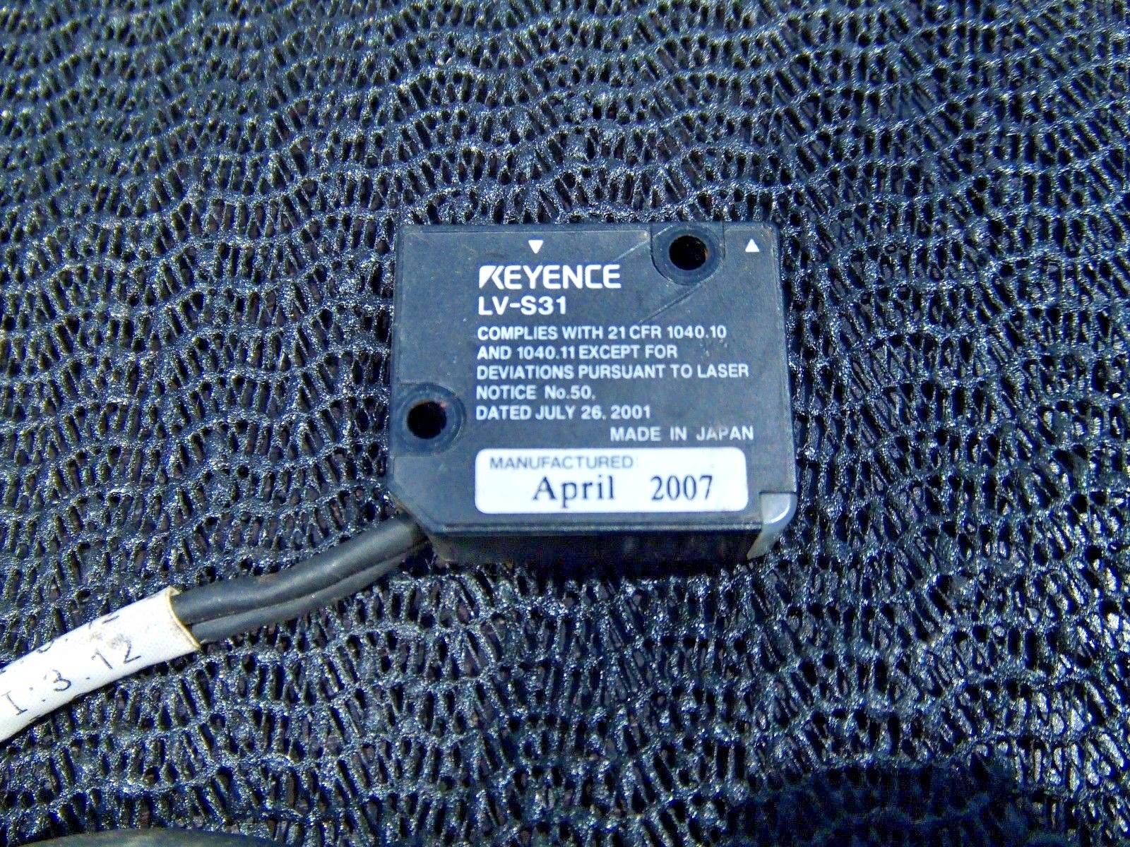 Keyence LV-S31 Sensor Laser Optic Head LV Series LV-S31 | eBay