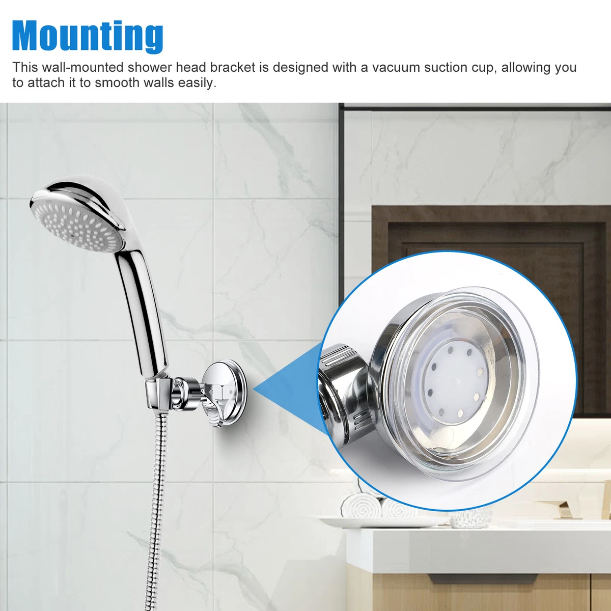 Shower Head Holder Suction