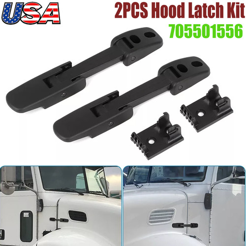 Heavy Duty Hood Latch Kit for Peterbilt 325 335 337 340 348 384 386 569 ...