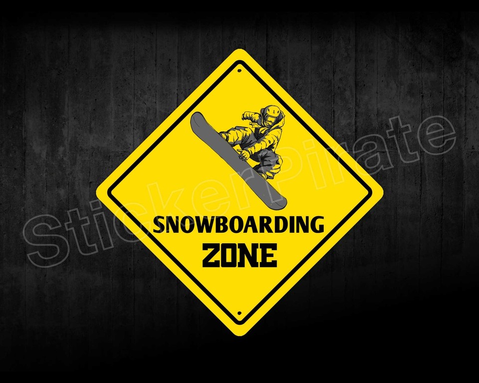 *Aluminum* Snowboarding Zone Funny Metal Novelty Sign 12"x12" | eBay
