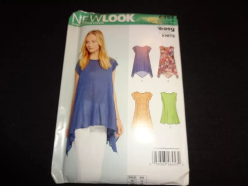 Simplicity New Look 6453 Easy Just For Knits Misses Tunics Tops Pattern ...