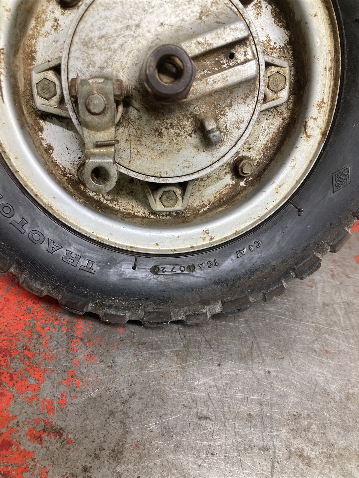 1972 Suzuki Mt50 Mt Trail hopper Mini Bike Front Wheel Complete Brake ...