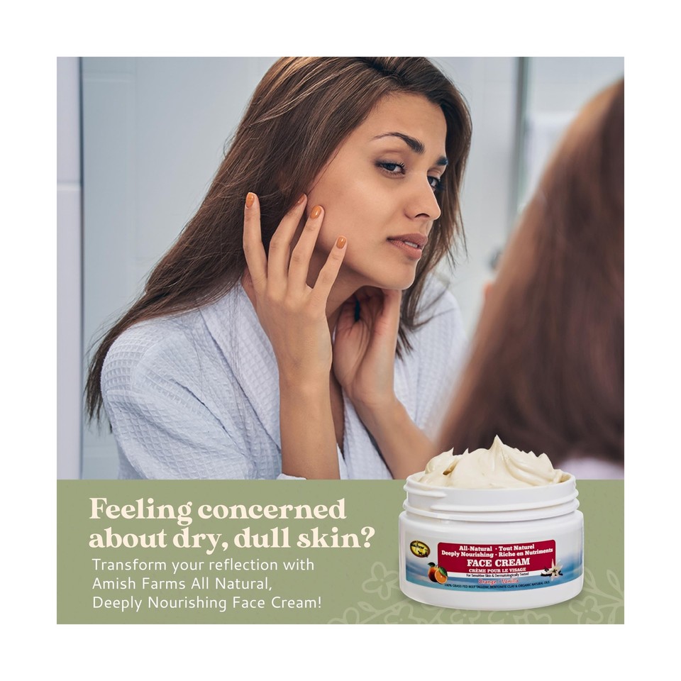 Amish Farms Tallow Face Cream - Handcrafted Beef Tallow for Skin Mo ...