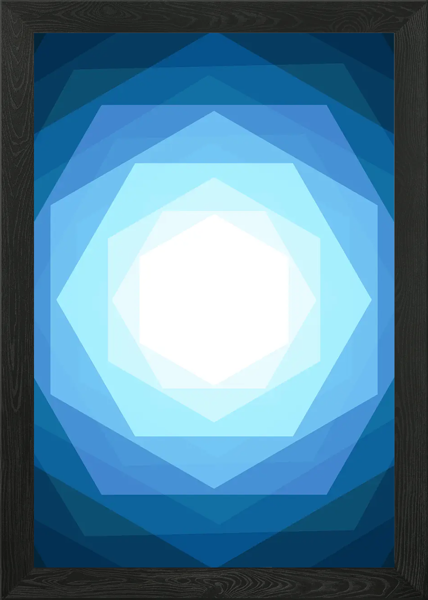 Hexagon Abstract Framed Wall Art Poster Canvas Print Picture | eBay UK