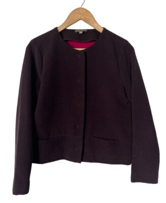 Lilla P. Purple Snap Front Jacket Small | eBay