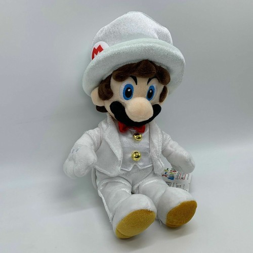 Super Mario Odyssey Mario in White Costume Plush Soft Toy Doll Teddy 11 ...
