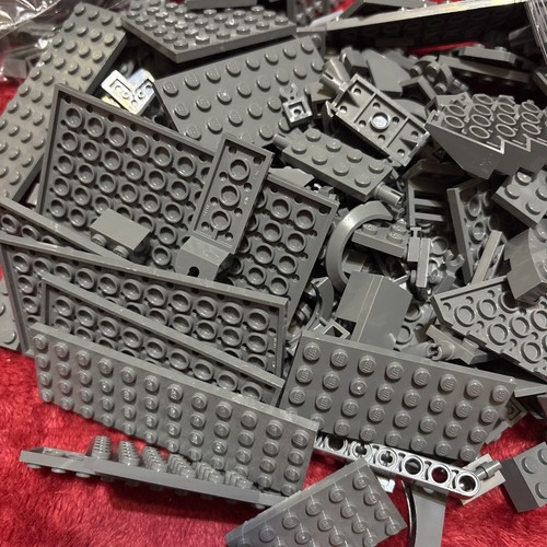 Lot Of 1 Lbs Lego Dark Grey Parts Pieces Bricks Base Plates Sorted | eBay