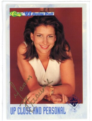 1993 Classic Hockey Draft #150 Manon Rheaume Autographed Signed Rookie ...