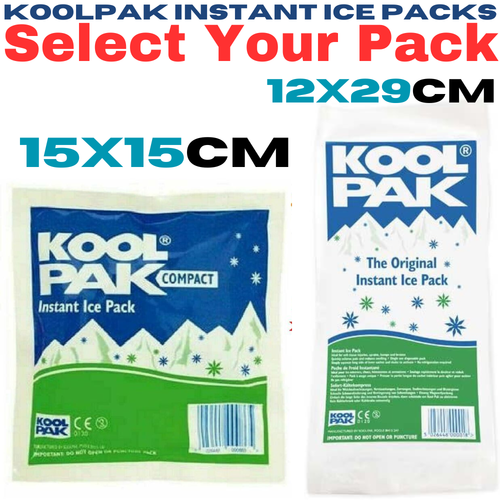 Koolpak Compact Instant Ice Packs Mini Ice Packs for Sports Injury Pain ...