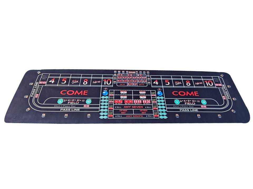 IDS Poker 12-Foot Professional Craps Table with Casino-Style Surface ...