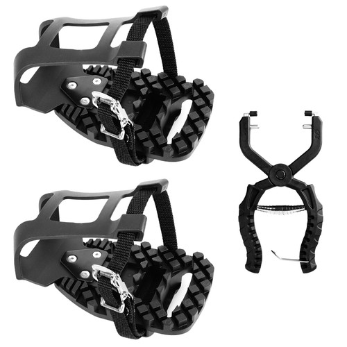 Venzo Compatible with Peloton Pedal LOOK Delta Toe Clip Cages & Removal ...