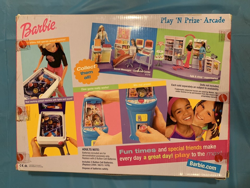 Vintage Barbie Play N Prize Arcade Set Mattel Pinball NRFB | eBay