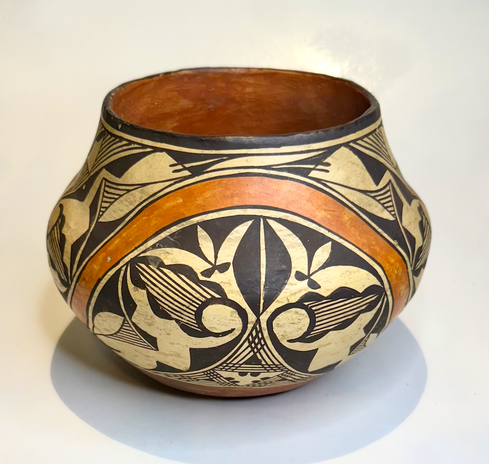 !900 Acoma Pueblo Pot with Rainbow Design | eBay