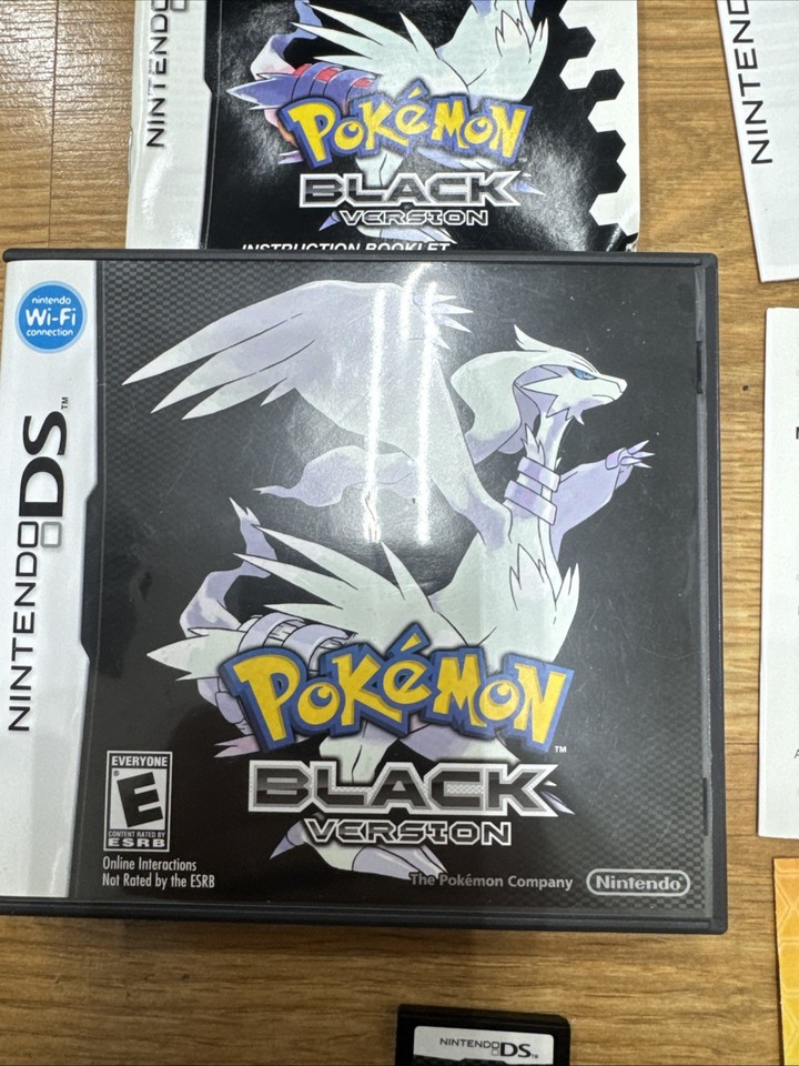 Authentic Pokemon Black Version (Nintendo DS, 2011) - CIB Game, Box ...