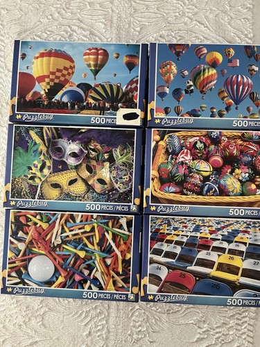 Lot of 6 Puzzlebug Jigsaw Puzzles ** 500 Pieces ** !! All for one Price ...
