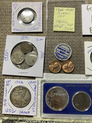 Huge Lot Of 24 Items “88” 01, .05, .10, .25, .50, 1.0 Coins In VG-MS ...