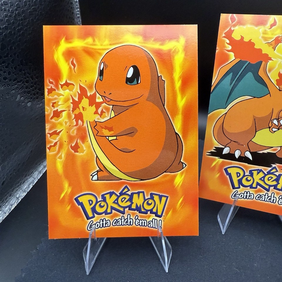 NM - Pokemon Topps Charizard Evo Lot #E4, E5, E6 - The First Movie (Blue Logo) | eBay