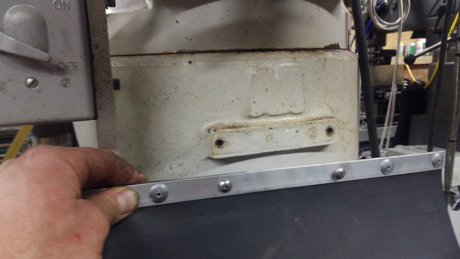 MADE IN USA Bridgeport Mill Way Guard, DRO CLEARANCE, Way Protector ...