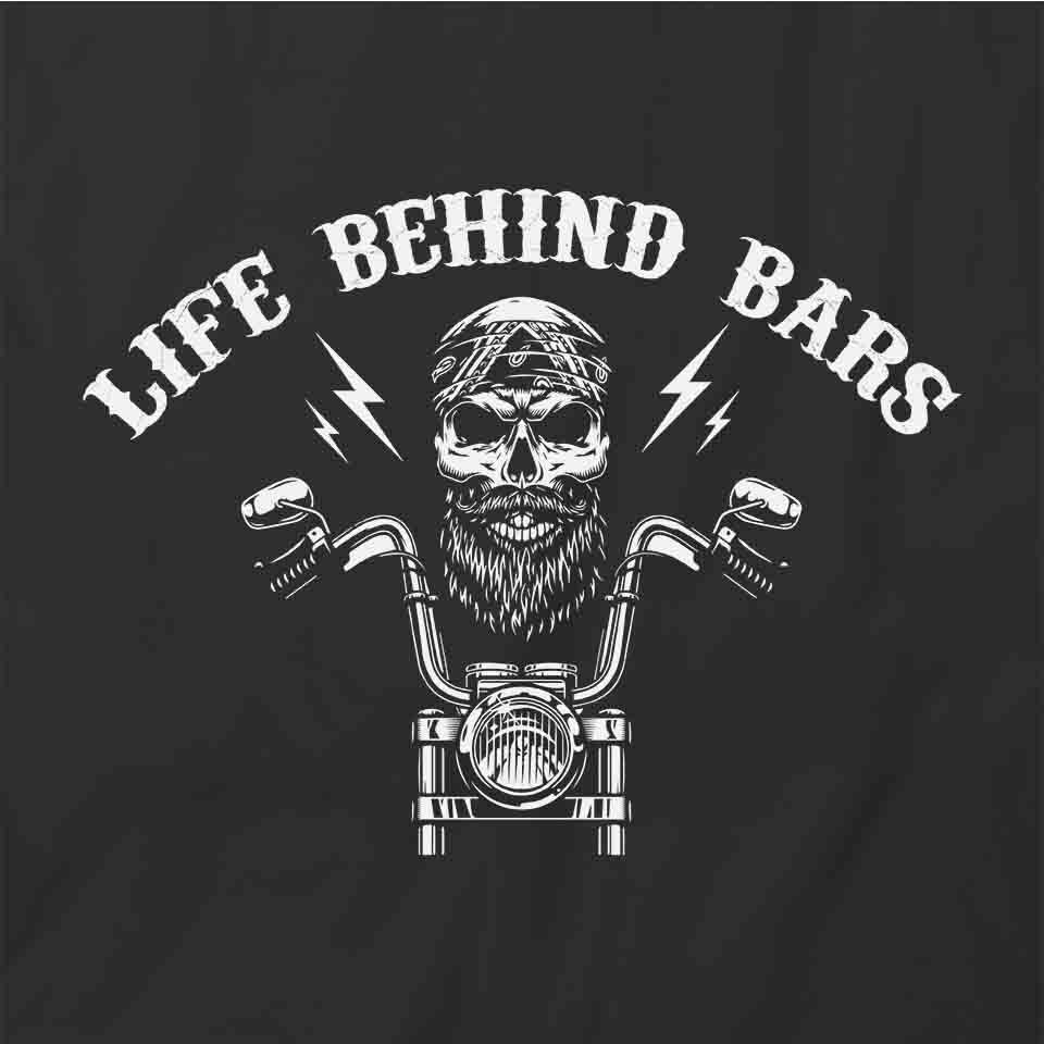 LIFE BEHIND BARS MOTORCYCLE TShirt Tee Short-Sleeved Cotton CLOTHING ...