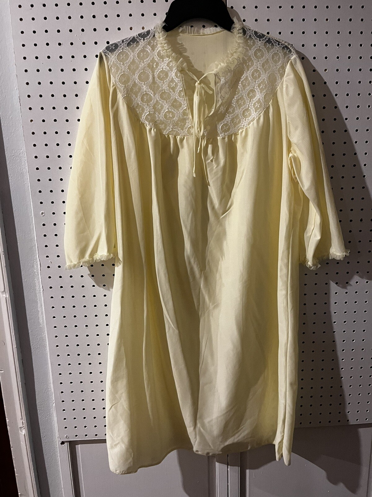 Vintage Yellow Gown 50’s/60’s Sleeper Frills And Lace… - Gem