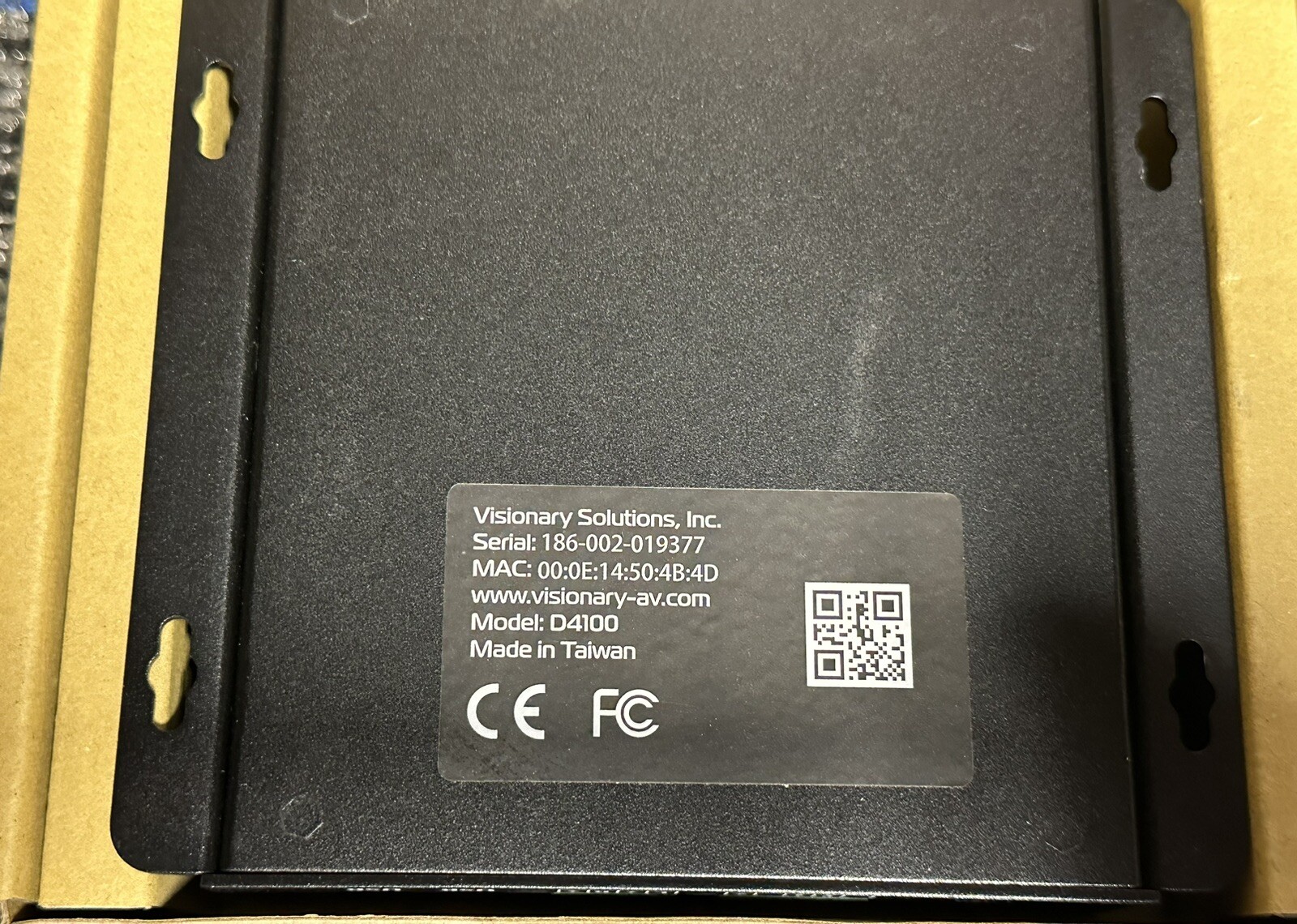 NEW IN BOX Visionary Solutions E4100 Encoder PacketAV 4K | eBay