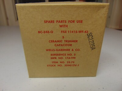 unused 3-12 pf Ceramic Trimmer Capacitor BC-348-Q military aircraft ...