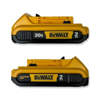 New DEWALT Genuine DCB203-2 20V 2Ah Lithium-Ion Battery - 2 Pack ...