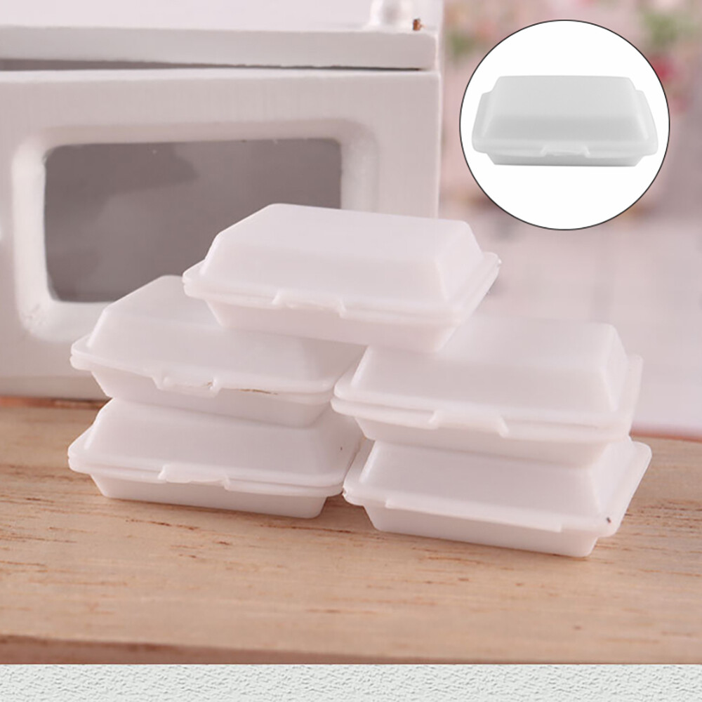 10 Pcs Dolls House Tiny Foods Container Mini Lunch Box Miniature ...