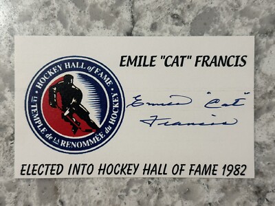 Emile "Cat" Francis Signed Postcard Autograph Auto - Free Shipping (USA ...