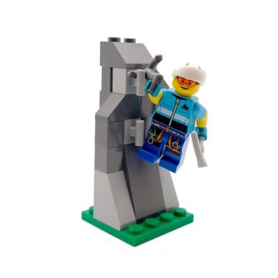 Rock Climber Cake Topper Made With LEGO® Bricks Mountain Abseiler ...