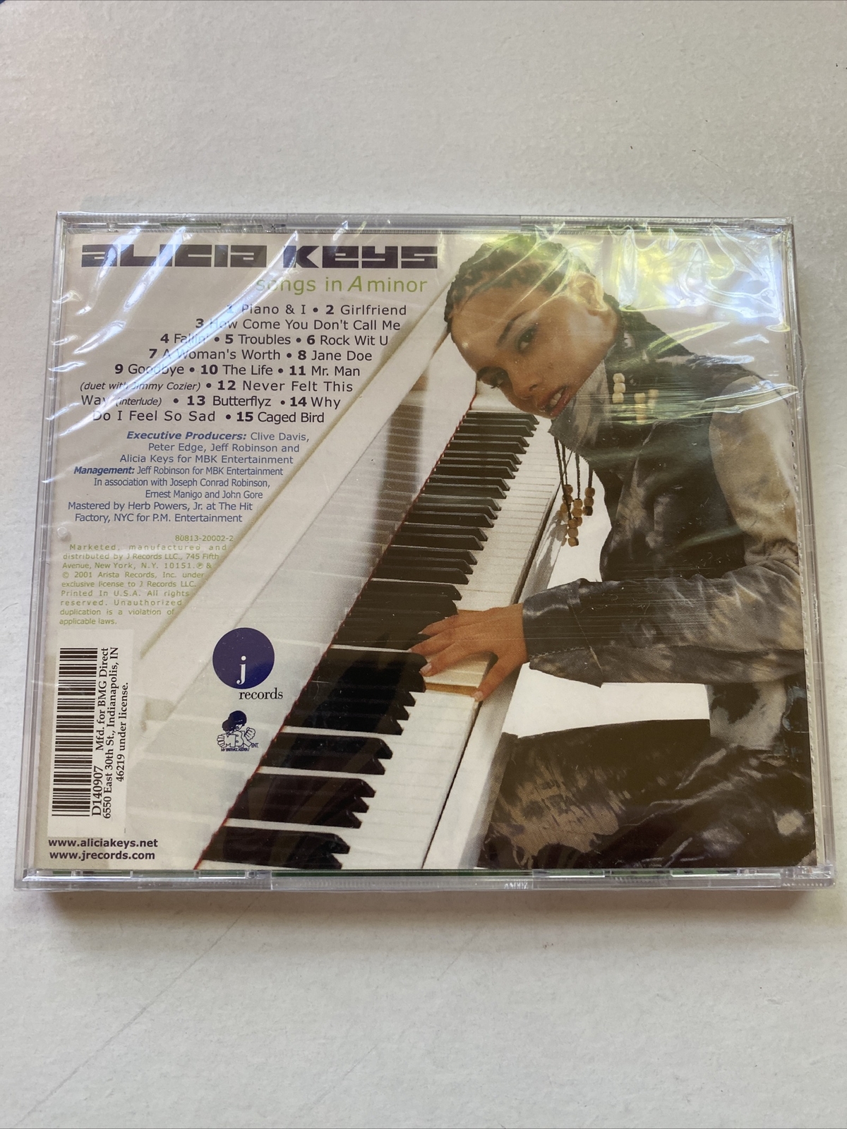 Songs In A Minor By Alicia Keys (CD, 2001) NEW SEALED