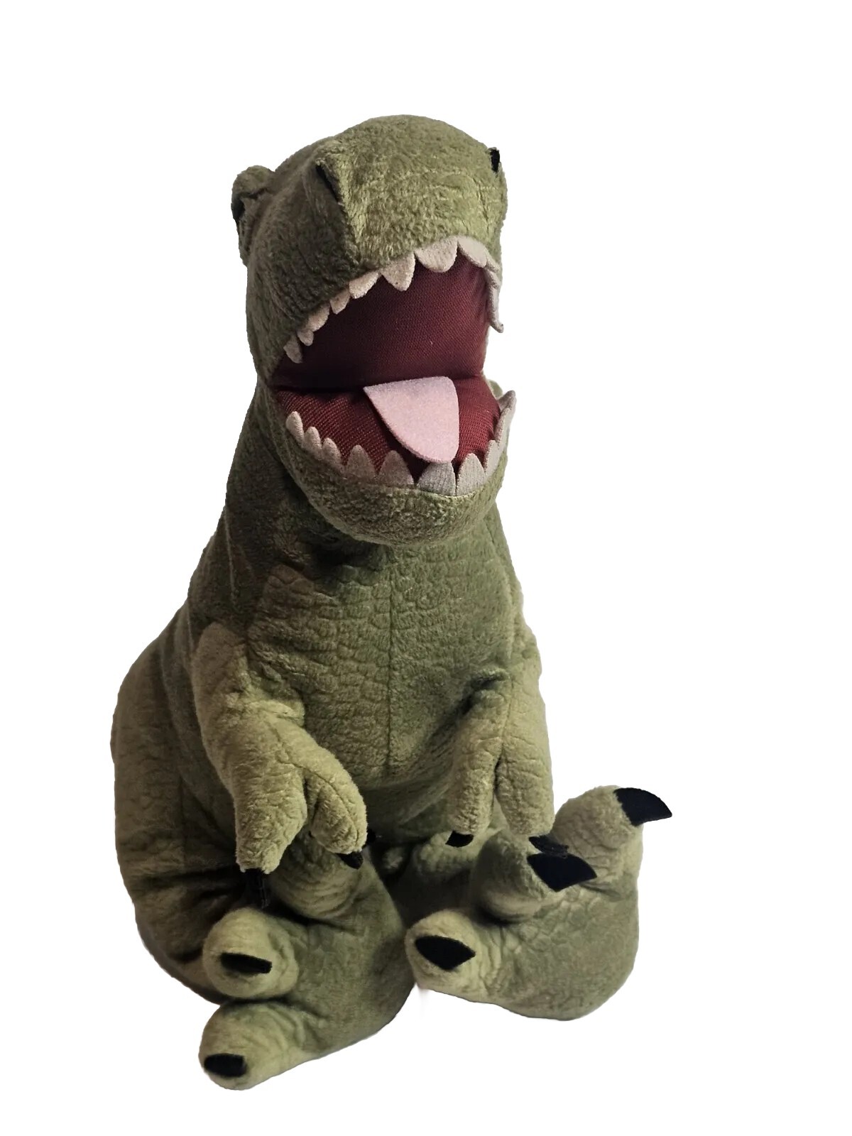 IKEA Jattelik Dinosaur Tyrannosaurus Rex Plush Green Stuffed Animal 14 ...