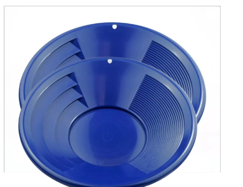 2-PACK 12" & 10" PANNING GOLD PANS - BLUE | eBay