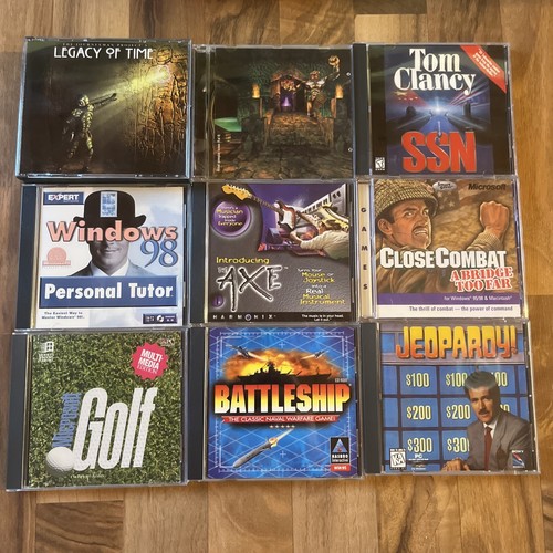 Lot of (9) Vintage Various Computer Game CD-ROMs! Legacy Of Time ...