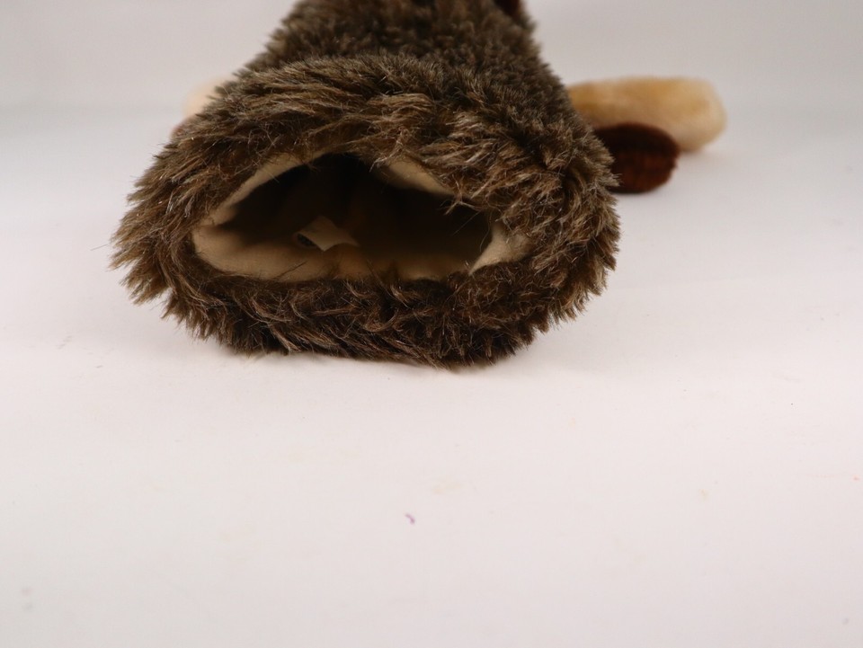 Plush Moose Hand Puppet 11" Vintage 1988 Korea Brown Tan Nose Moves ...