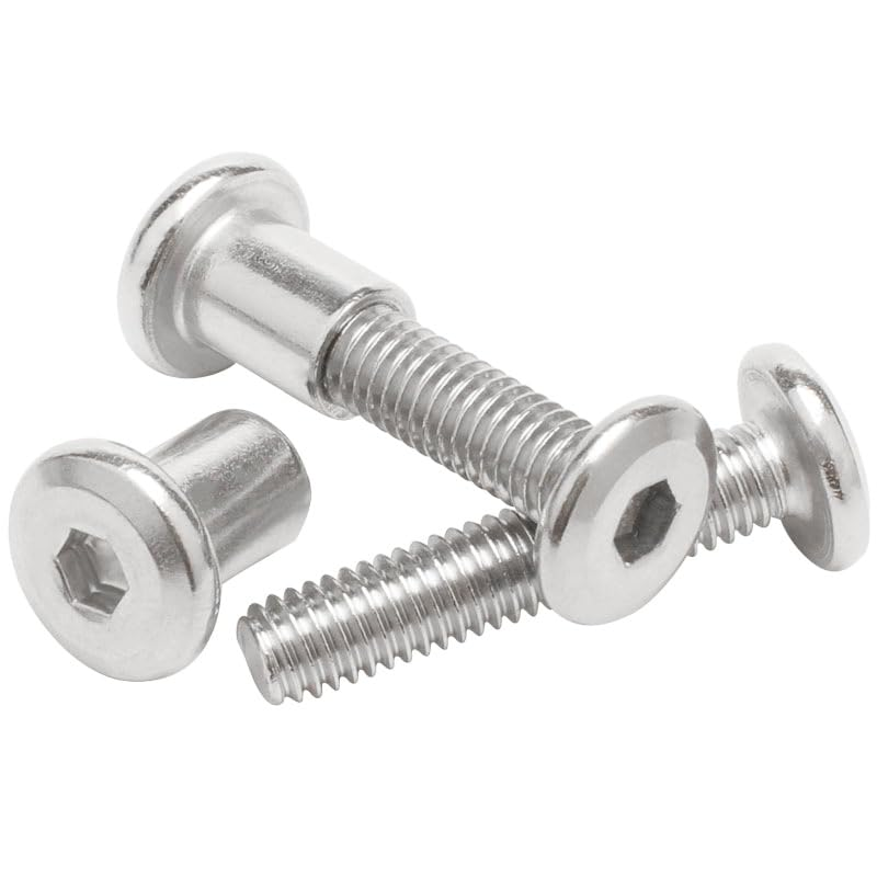 Billy Bookcase Connecting Hardware Screws 12-Pack M6-1.0 X 35Mm Rivet ...