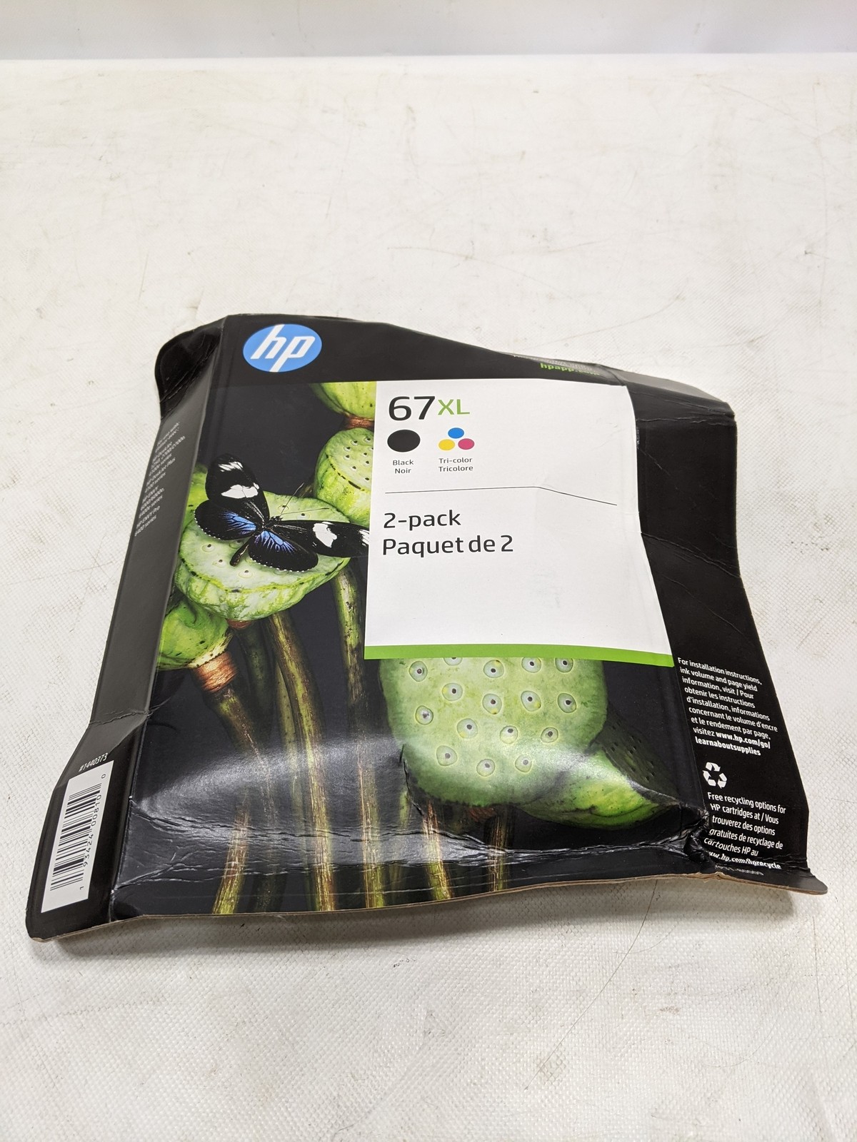 HP 67XL 2-Pack High Yield Ink Cartridges Black/Tri-color Exp 2025 | eBay