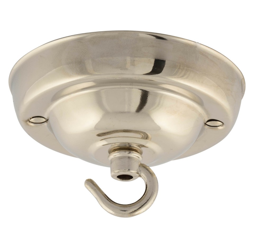 ElekTek Ceiling Pendant Rose Hook Light Fitting 108mm Dia. Choose ...