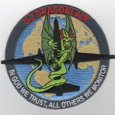 4" USAF AIR FORCE U-2 DRAGON LADY WE MONITOR GREEN EMBROIDERED JACKET ...